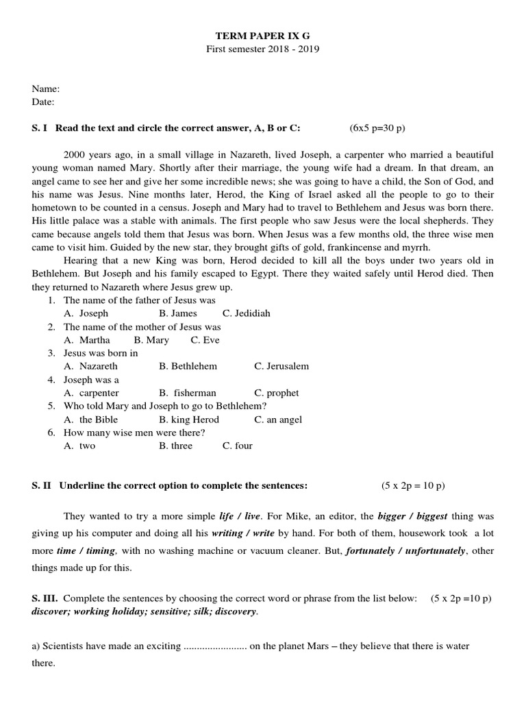 The Birth of Jesus: A Summary of Key Events in the Life of Christ from ...