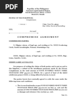 Sample Compromise Agreement Template | PDF | Private Law | Social ...