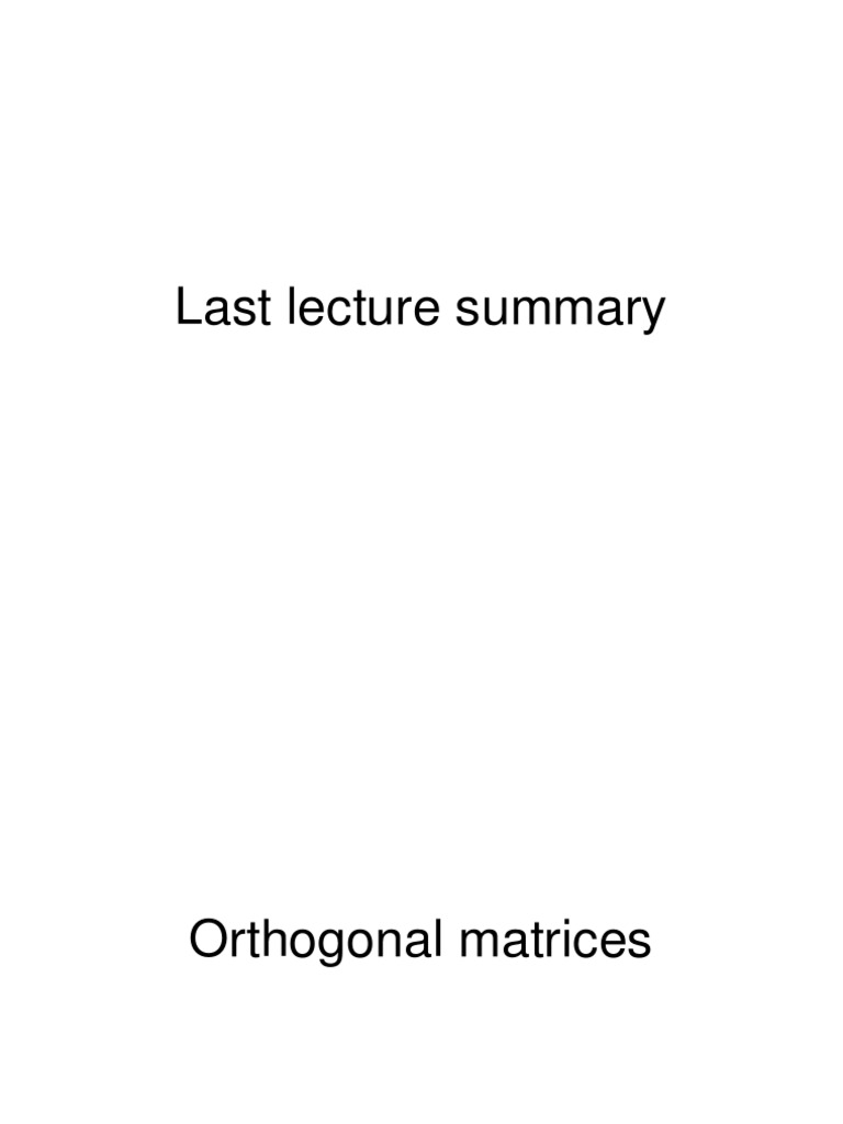 Lecture 6 Pdf Eigenvalues And Eigenvectors Matrix Mathematics 8110