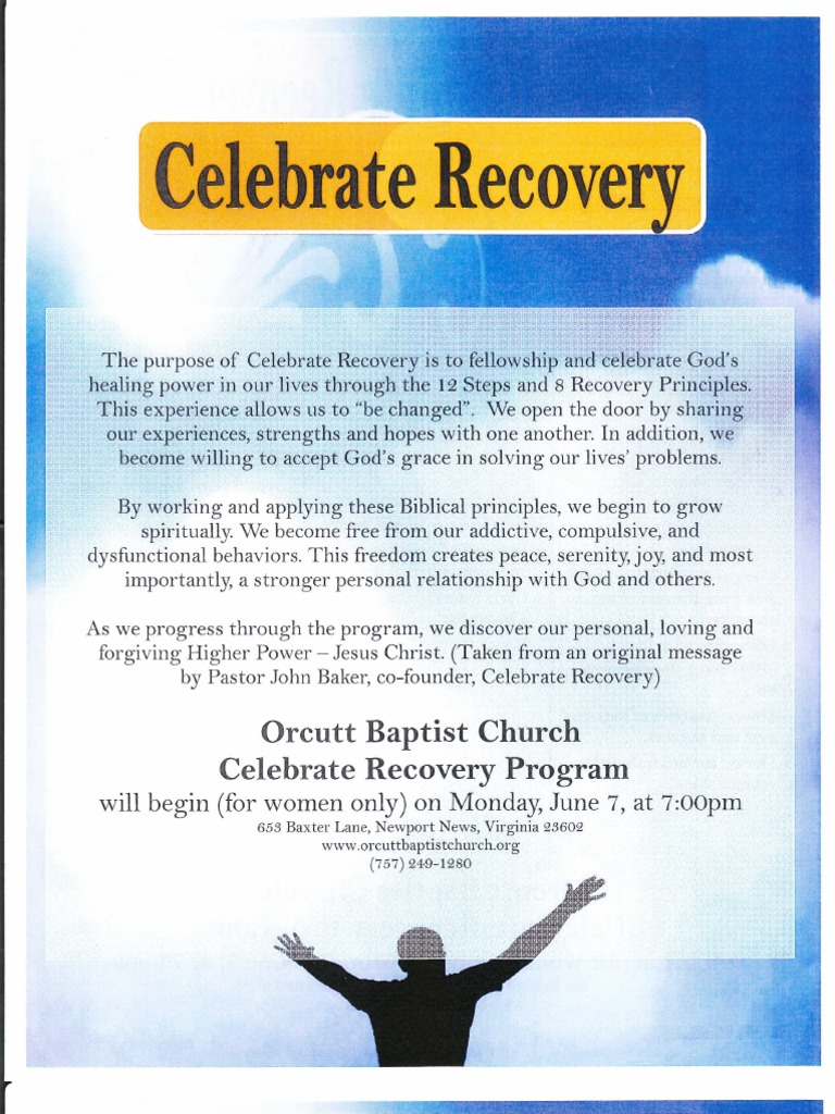 Celebrate Recovery | PDF | Psychiatry Related Fields | Behavioural Sciences