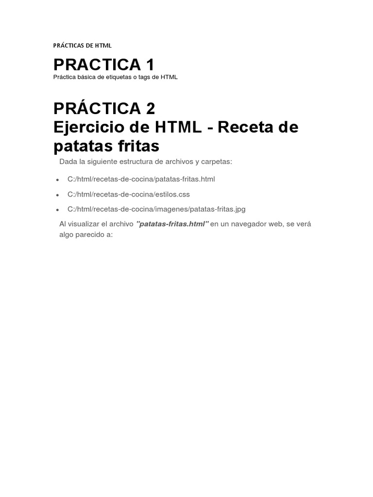 Prácticas de HTML - Opl | PDF | HTML | Hojas de estilo en cascada