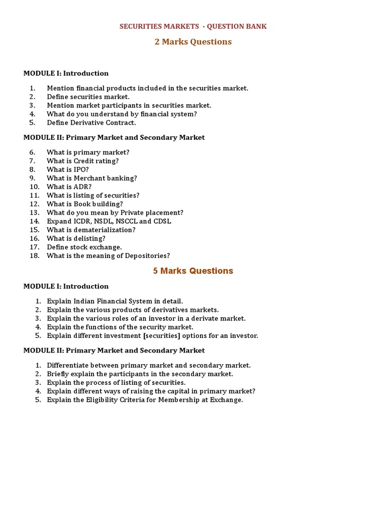 Understanding Book Building and Stock Exchange Functions | PDF ...