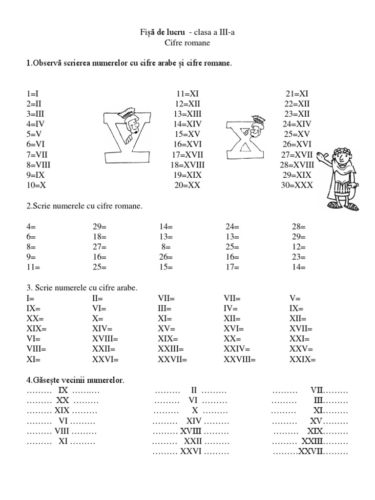 1 Cifre Romane | PDF