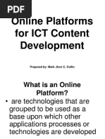 Online Creation Tools, Platforms, and Applications For ICT Content Development | PDF ...