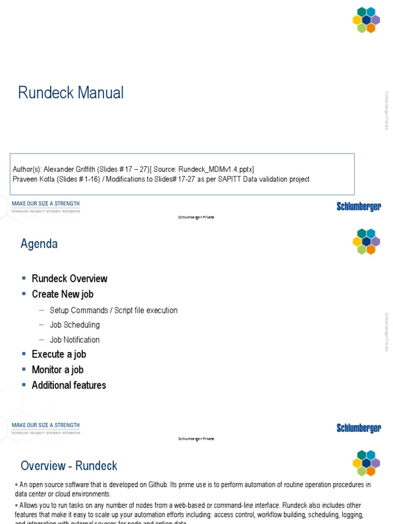 Rundeck Job Automation Guide | PDF | Command Line Interface ...