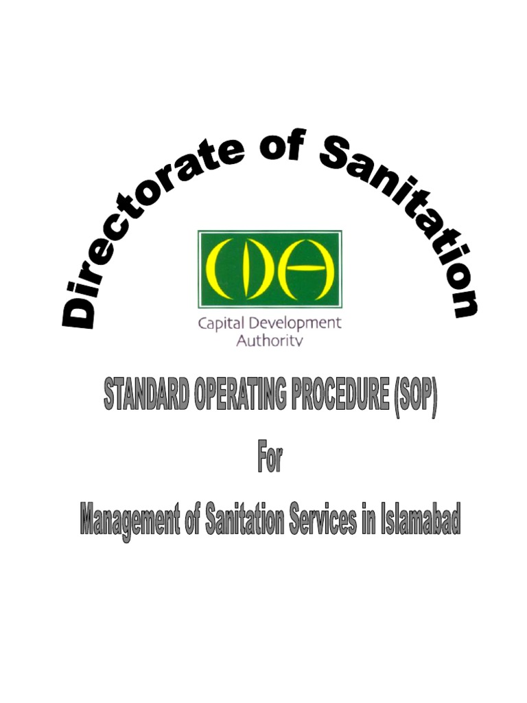 Sop Sanitation PDF | PDF | Sanitation | Waste Management