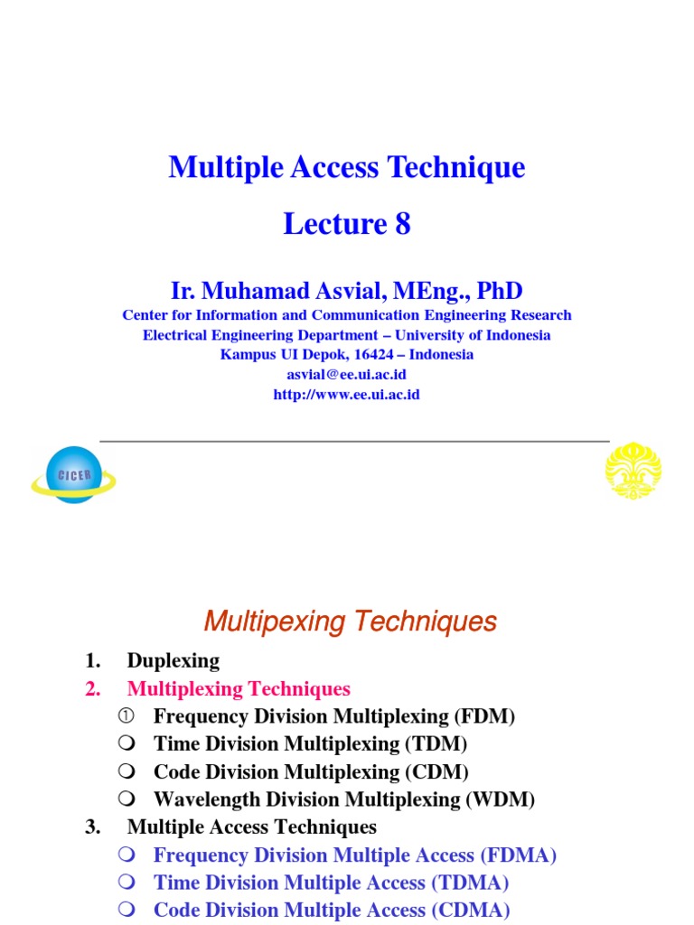 1 Sistel8 | PDF | Channel Access Method | Multiplexing