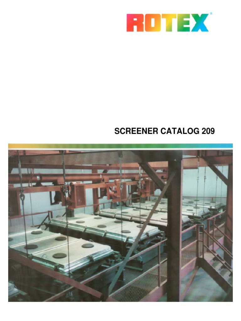 ROTEX Screeners Catalog 209: An Overview of ROTEX Screening Machines ...