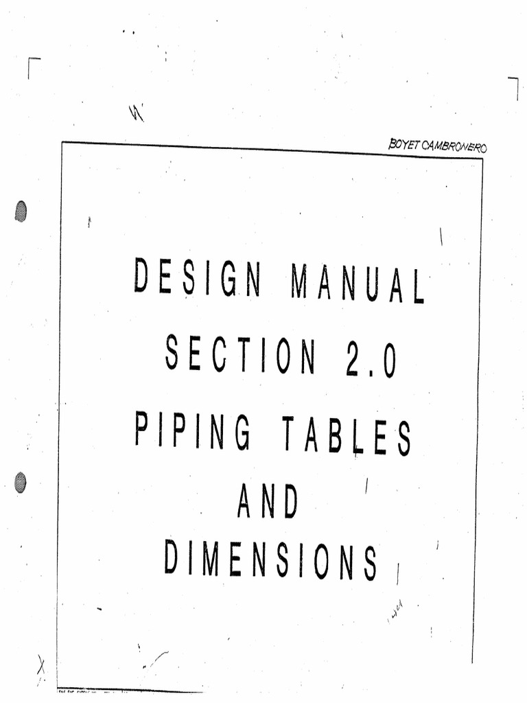 Piping Design Manual Training Guide | PDF