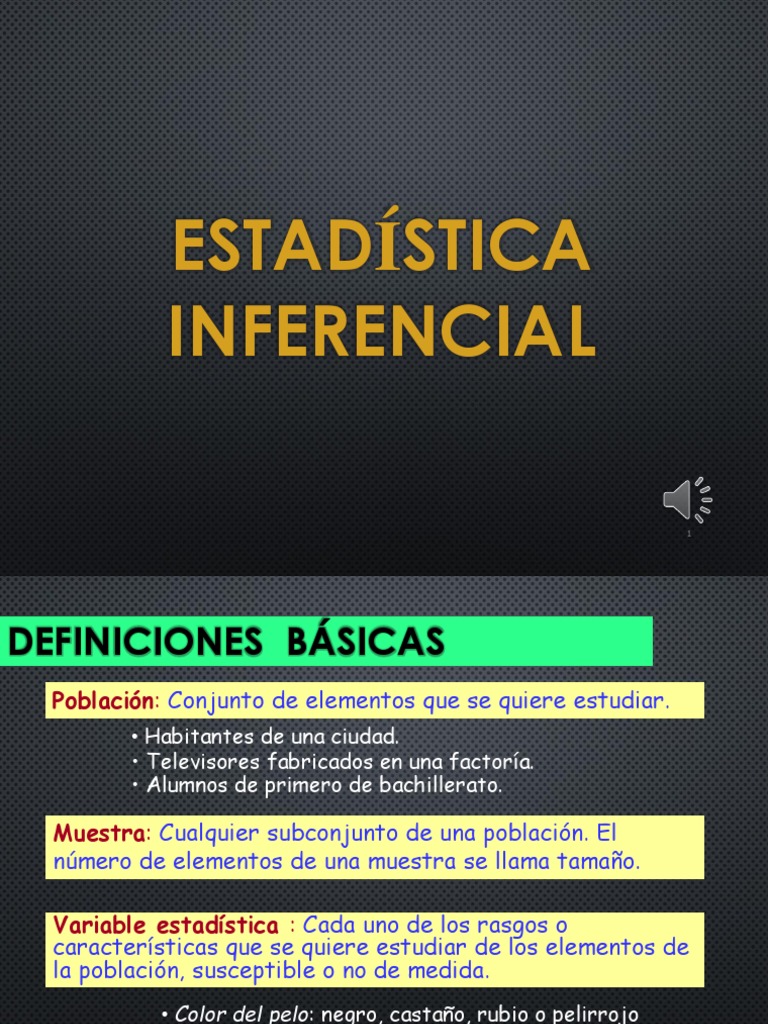 Estadistica Inferencial | PDF | Media | Muestreo (Estadísticas)