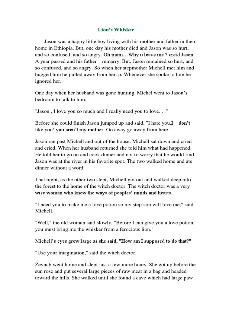 Lions Whisker | PDF