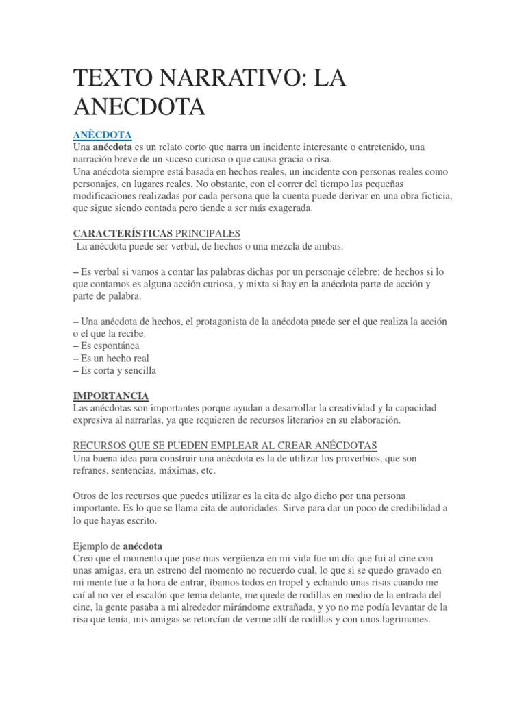 ANECDOTA | PDF | La risa