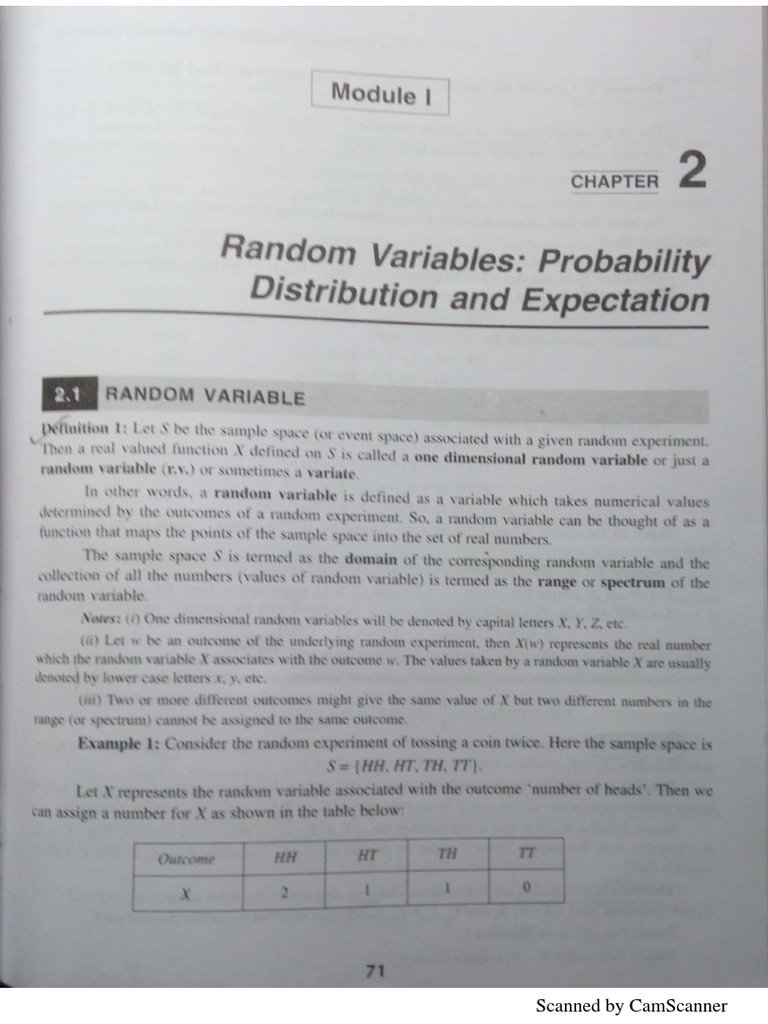 Random Variables | PDF