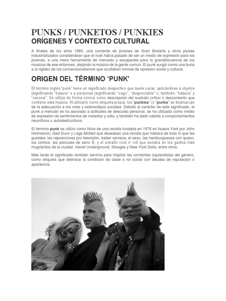 Punks y Skinheads | PDF | Punk rock | Science