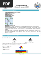 HOJA DE DATOS DE SEGURIDAD DE SUSTANCIS QUIMICAS Cloruro de Amonio NH4Cl | PDF | Cloro | Amoníaco