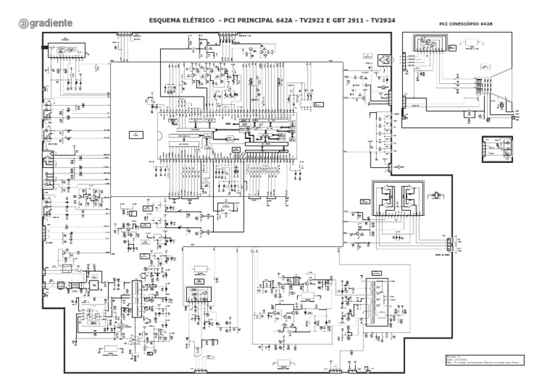 Esquema Elétrico PCI-Principal 642A Esquema Elétrico PCI-Cinescópio-GBT-2911, TV-2922 PDF | PDF