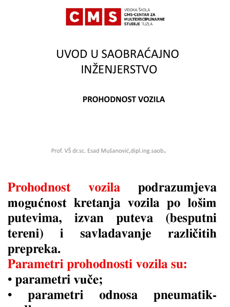 2.1. Prohodnost Vozila | PDF