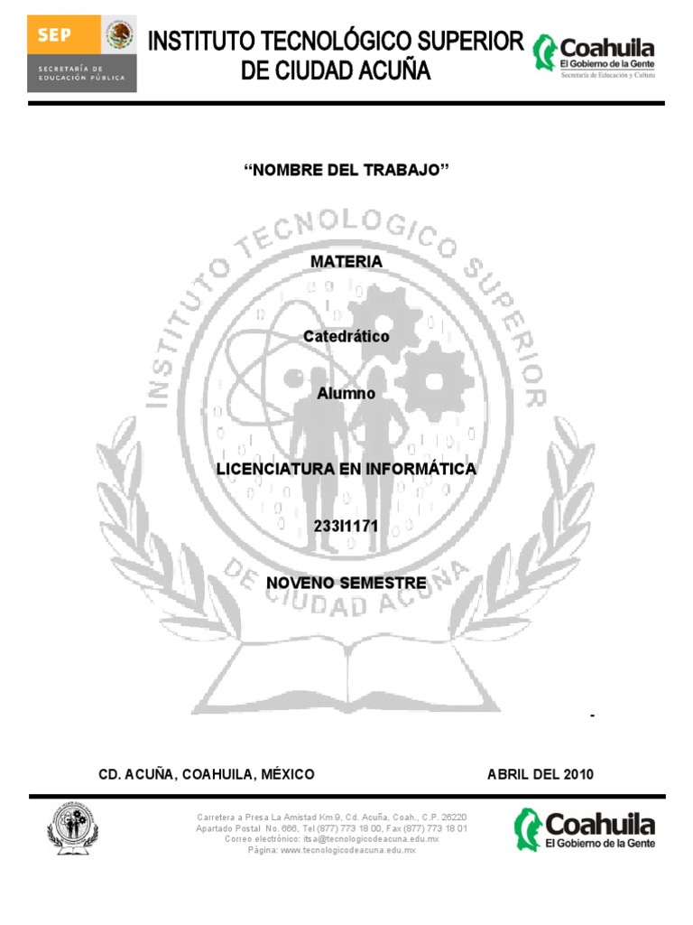 Portada Itsa Oficial | PDF