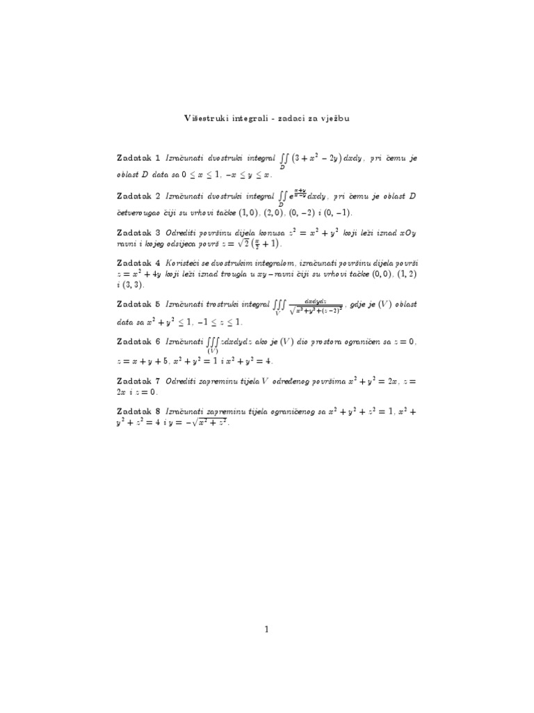 Visestruki Integrali | PDF