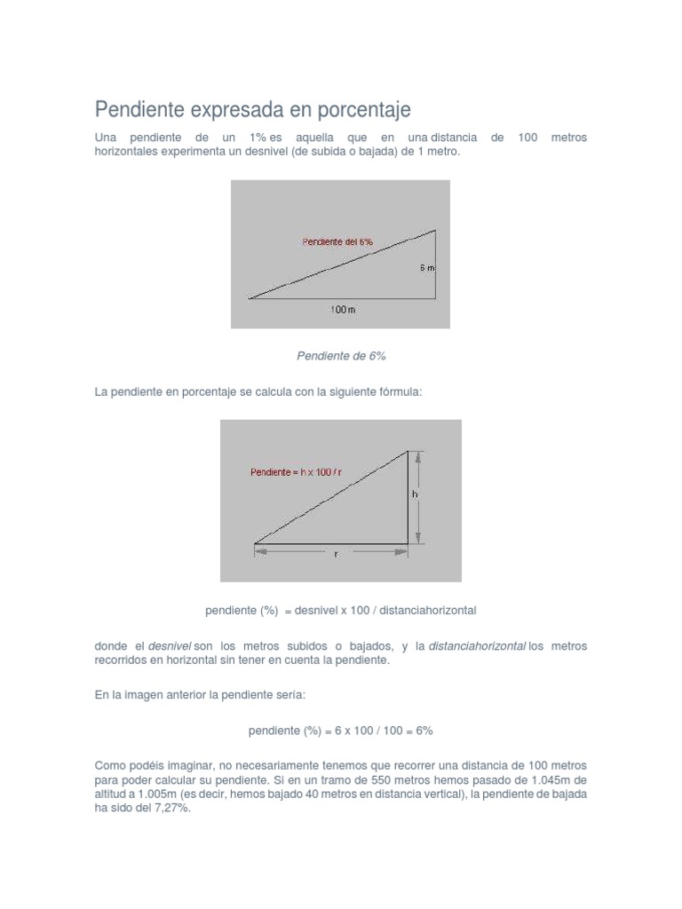 Calculo de Pendientes | PDF