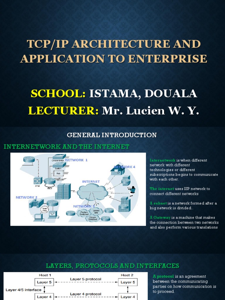 TCP/IP Architecture Overview for Enterprises | PDF | Computer Network ...