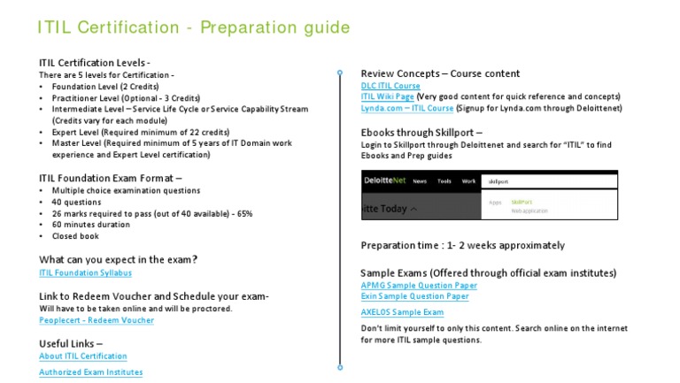 ITIL Certification Prep Guide | PDF