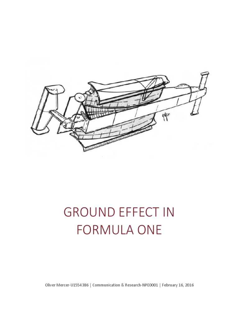 Ground Effect in Formula One: Oliver Mercer-U1554386 - Communication ...