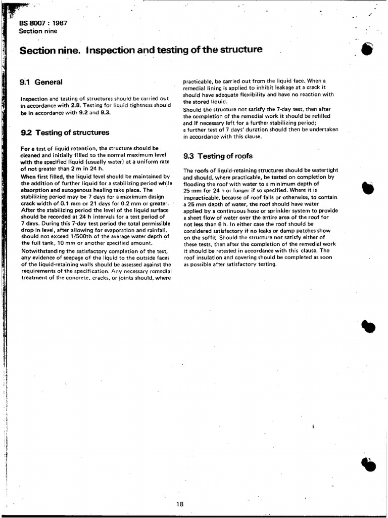 BS 8007 1987 - Hidrotest | PDF