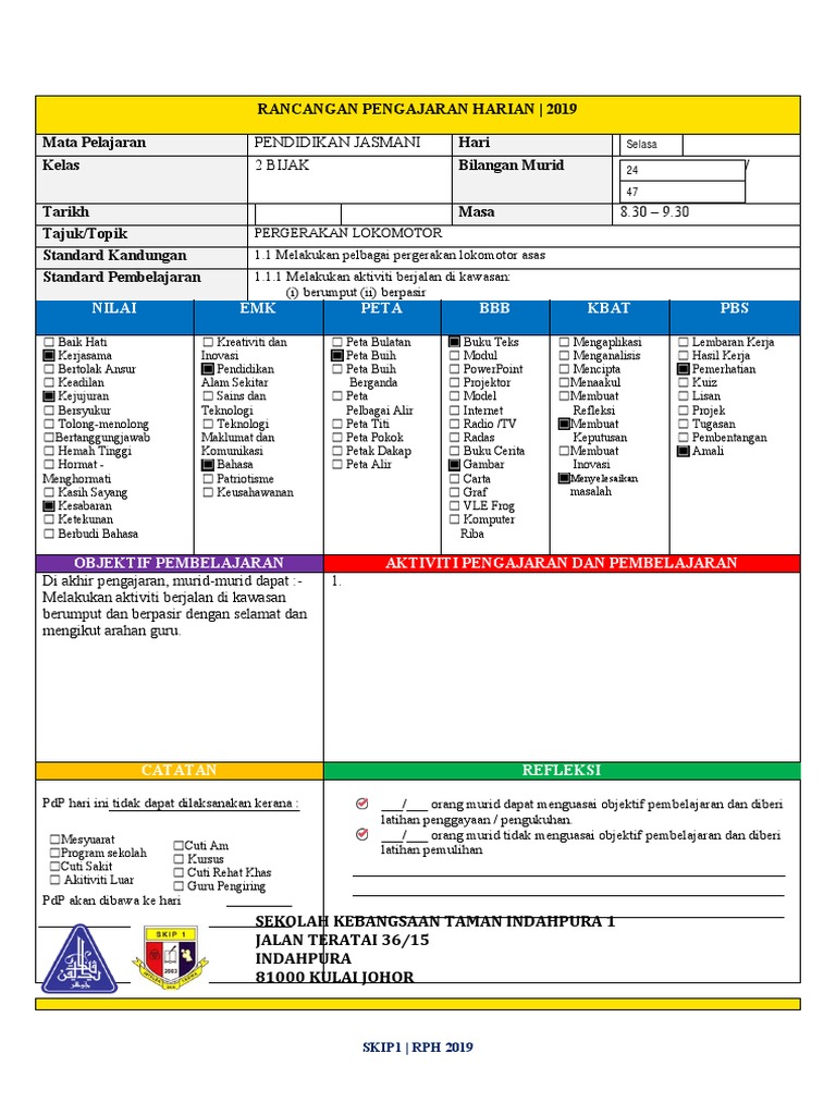 Contoh RPH PPKI | PDF