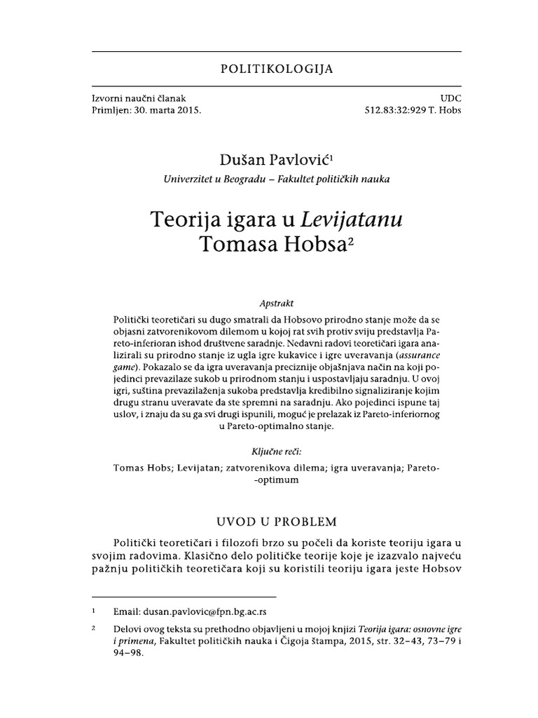Hobs Levijatan PDF | PDF