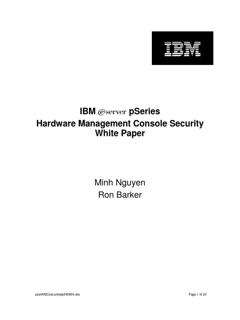 Hmc Security Pdf Transport Layer Security Port Computer Networking 8057