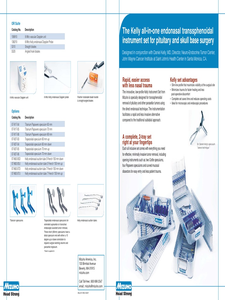 Kelly Transphenoidal Instrument Set | PDF | Surgery | Clinical Medicine