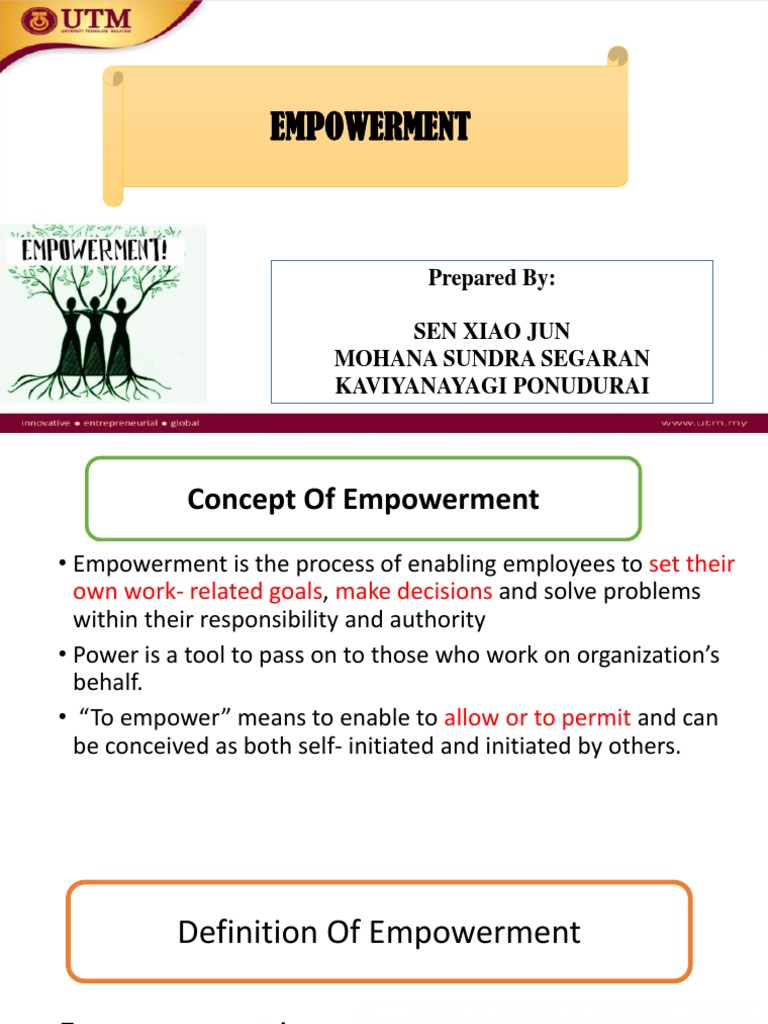Empowerment | PDF | Empowerment | Autonomy