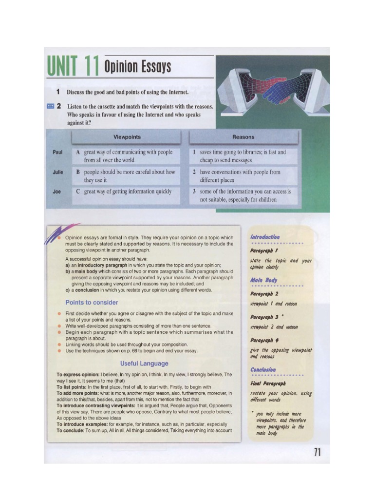 Structura MODEL ESEU OPINIE PERSONALA | PDF