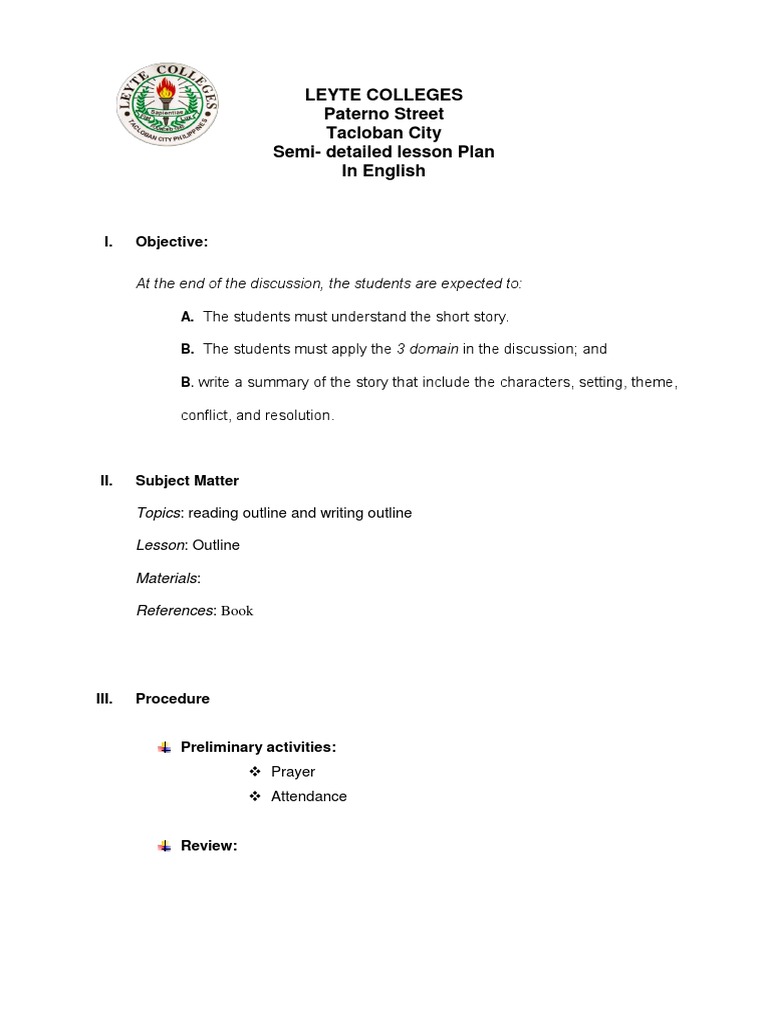 Lesson Plan Reading and Writing | PDF | Lesson Plan | Learning
