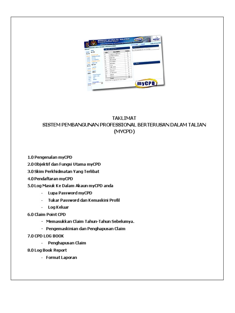Nota Online Mycpd HKP | PDF