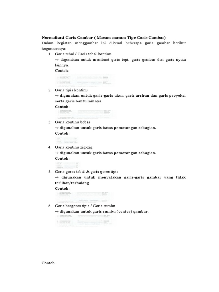 TEKNIK GAMBAR 2 - Normalisasi Garis Gambar | PDF