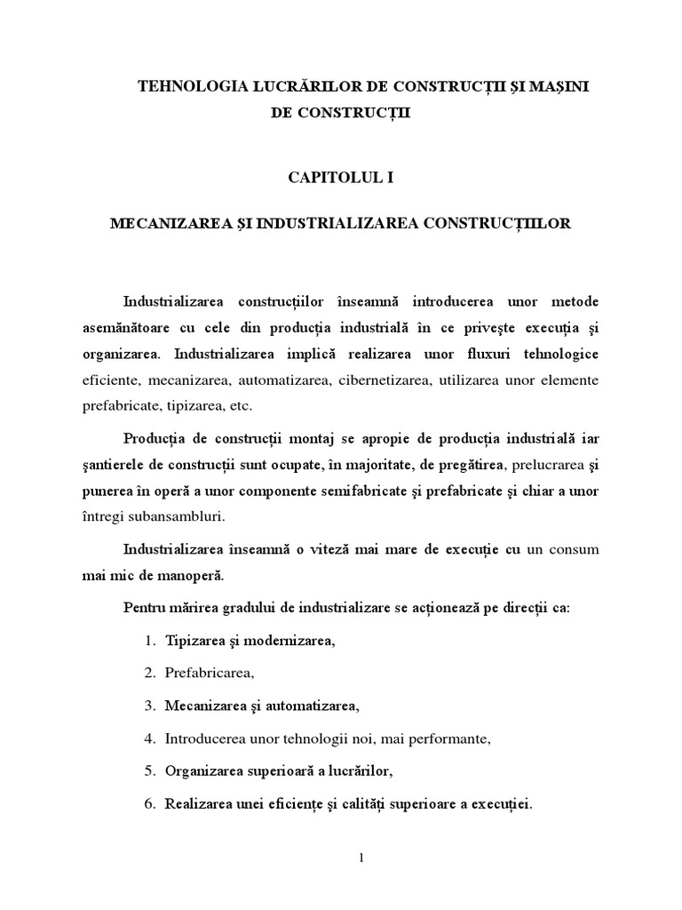 Tehnologia Lucrarilor de Constructii Si Masini de Constructii (Mai 2010 ...