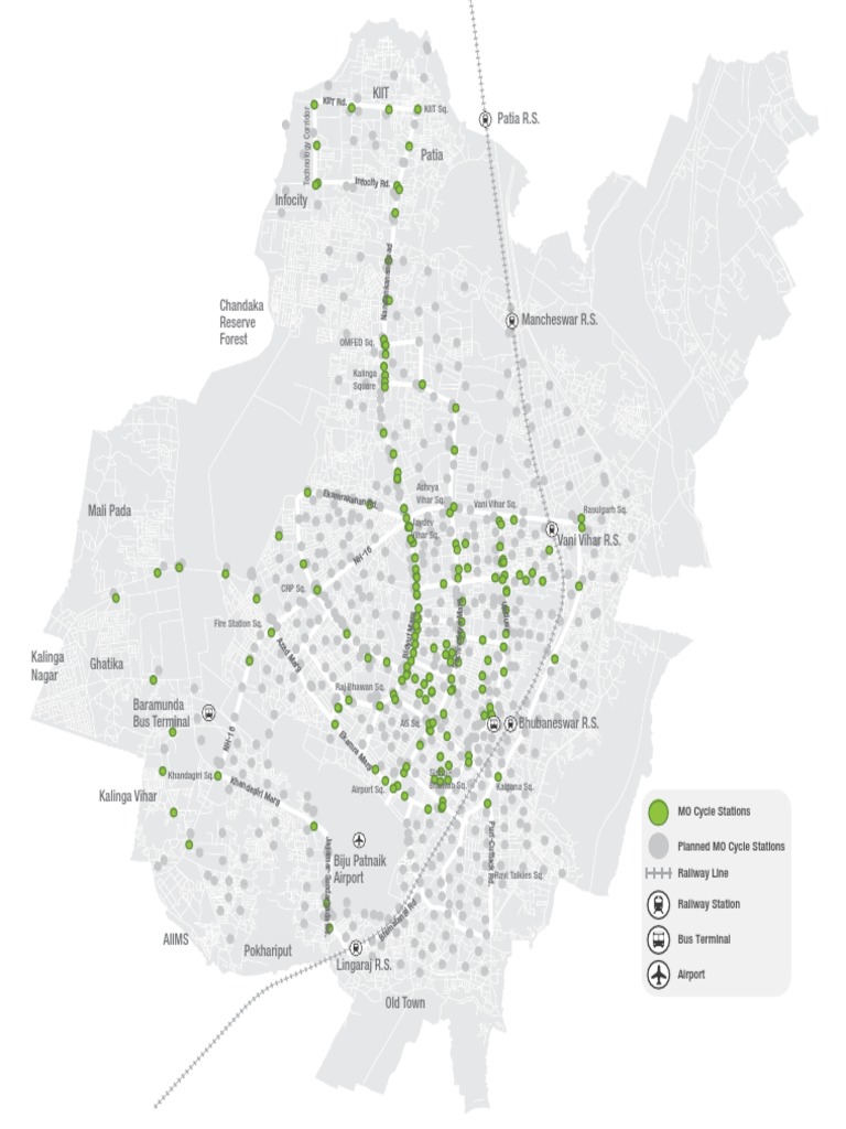 A Map of Technology and Infrastructure Developments in Bhubaneswar ...
