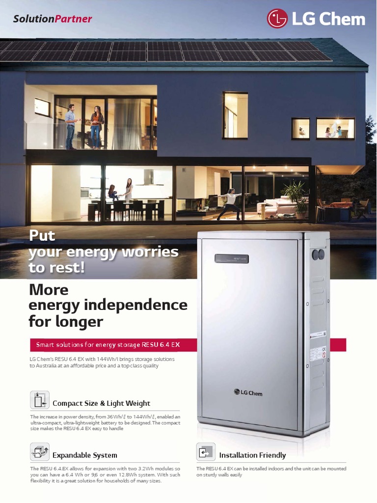 LG Chem Resu 6 4 Ex | PDF | Kilowatt Hour | Energy Technology