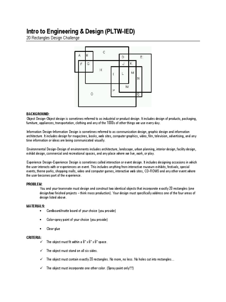 Intro To Engineering & Design (PLTW-IED) | PDF | Graphic Design | Design