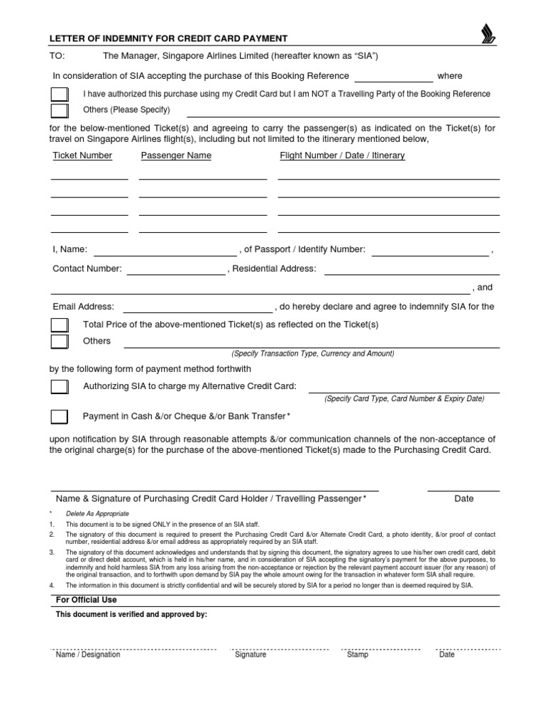 LOI | PDF | Credit Card | Payments