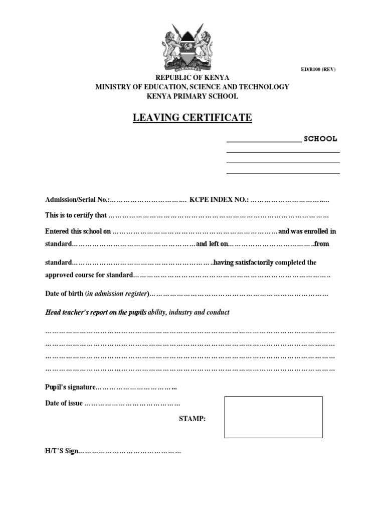 Primary Leaving Certificate | PDF