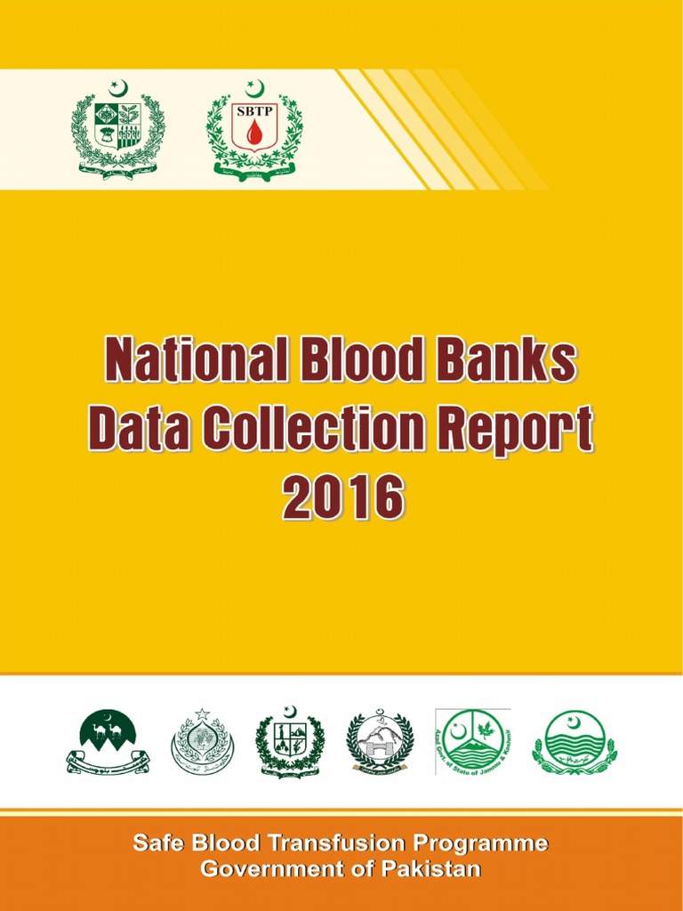 National Report - Blood Banks Data Collection 2016 PDF | PDF | Blood ...