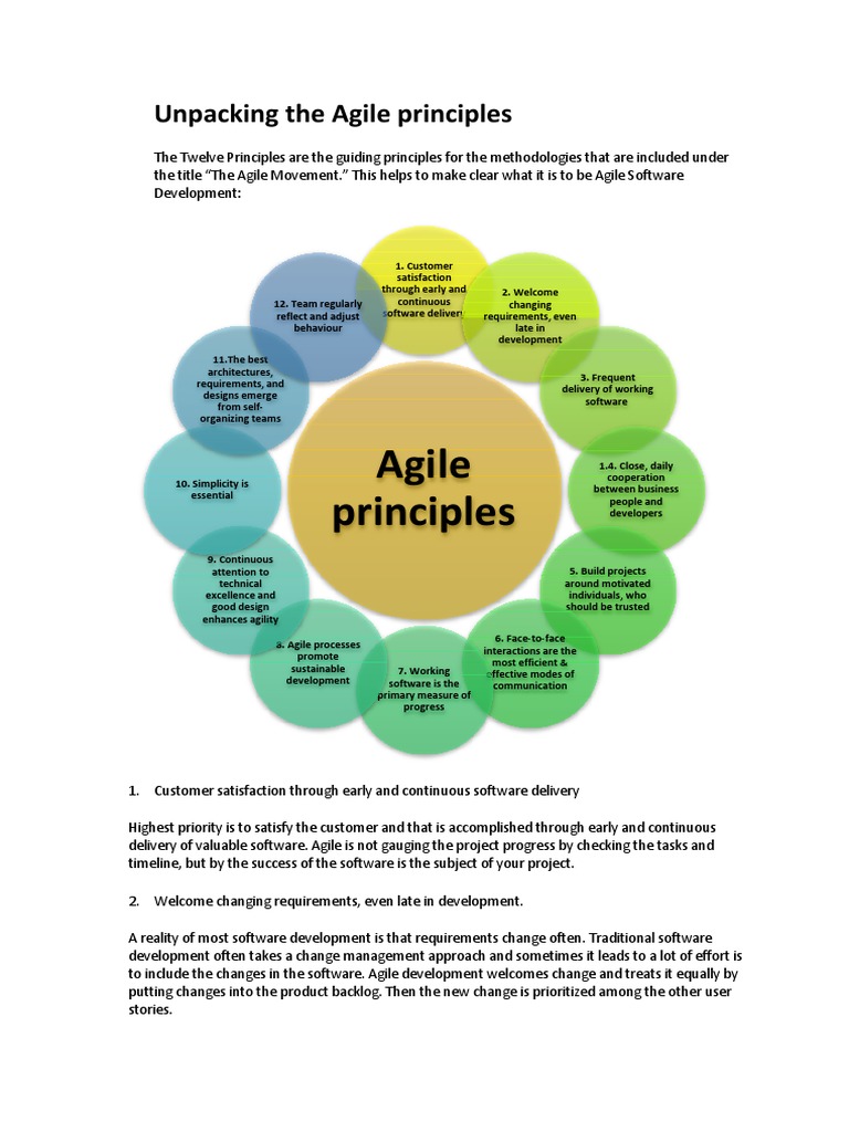 Agile Manifesto and 12 Principles | PDF | Agile Software Development ...
