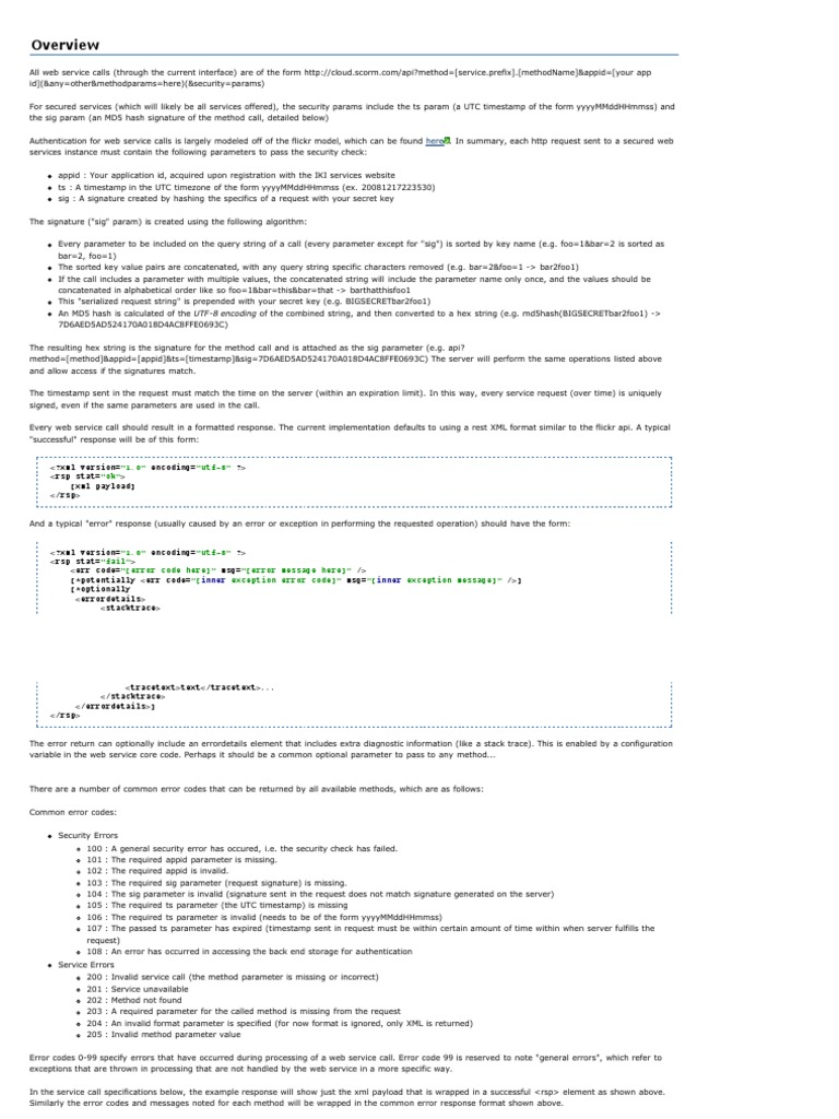 Scorm Cloud Api | PDF | Parameter (Computer Programming) | Hypertext Transfer Protocol
