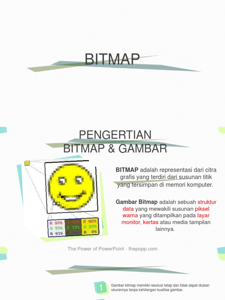 Pengertian dan Ciri Gambar Bitmap | PDF | Seni | Komputer