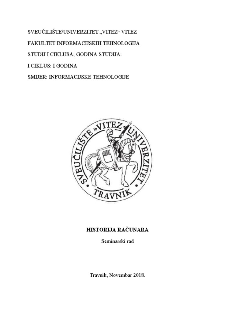 Historija Računara | PDF