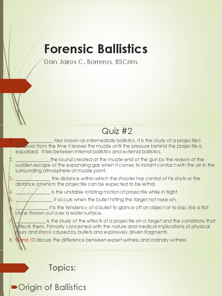 Forensic Ballistics | Cartridge (Firearms) | Gun Barrel