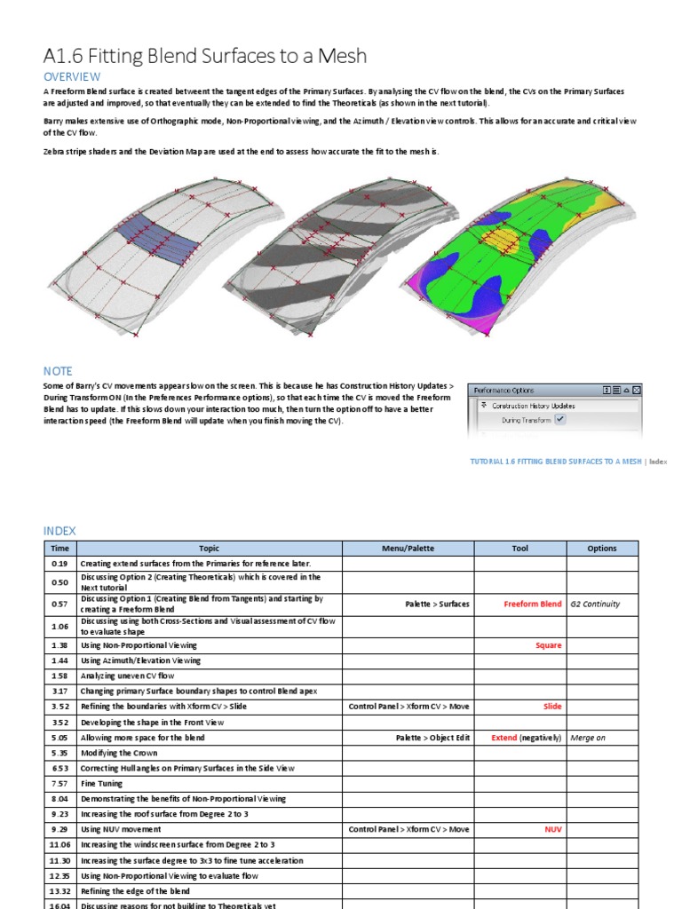 Tutorial 1.6 Fitting Blend Surfaces To A Mesh | PDF | Teaching ...